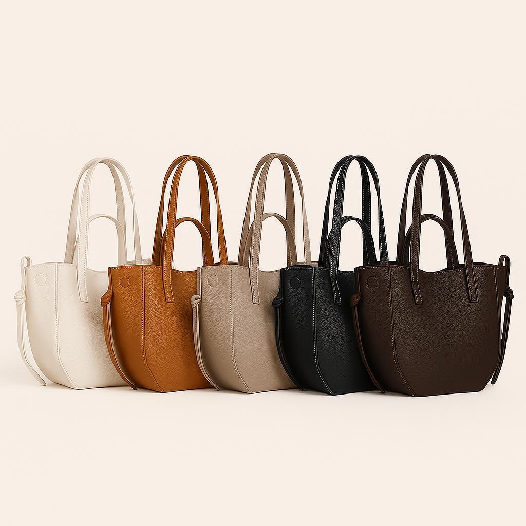 Beg Tote Wanita Niche Premium Kasual Lembut PU Leather Kapasiti Besar ...