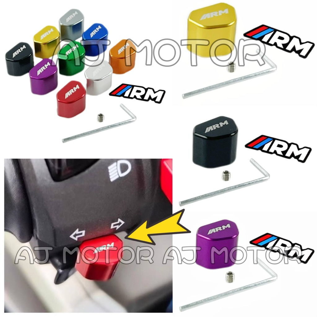 ORI ARUMI HANDLE SWITCH SIGNAL BUTTON CNC FOR YAMAHA NVX NMAX XMAX Y15 ...