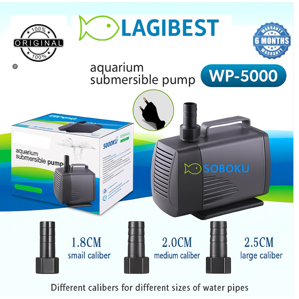 SOB WP-5000 wp5000 Aquarium Submersible/Amphibious Pumps Pam Aquaponics ...