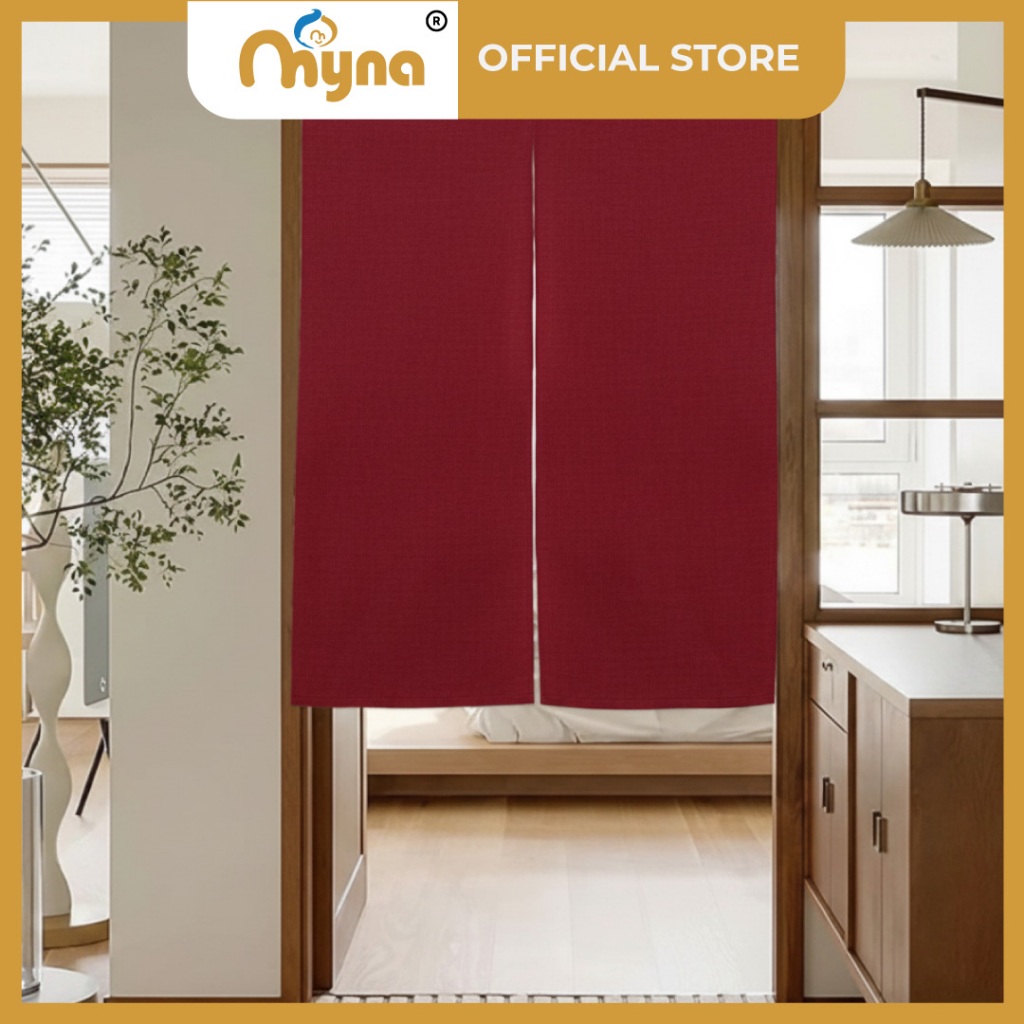 Myna | M/L Plain Colour Door Bedroom Cloth Linen Fabric Curtain Pintu ...