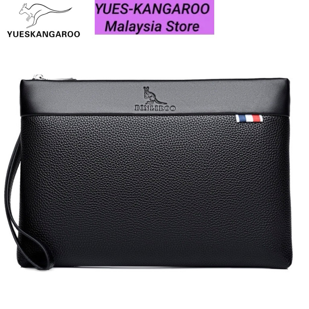 YUESKANGAROO Men Wallet Clutch Leather Bag Man Kangaroo Dompet Kulit ...