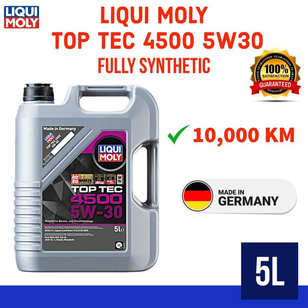 LIQUI MOLY TOP TEC 4500 5W30 FULLY SINTETIK (5L) MINYAK HITAM PROTON ...