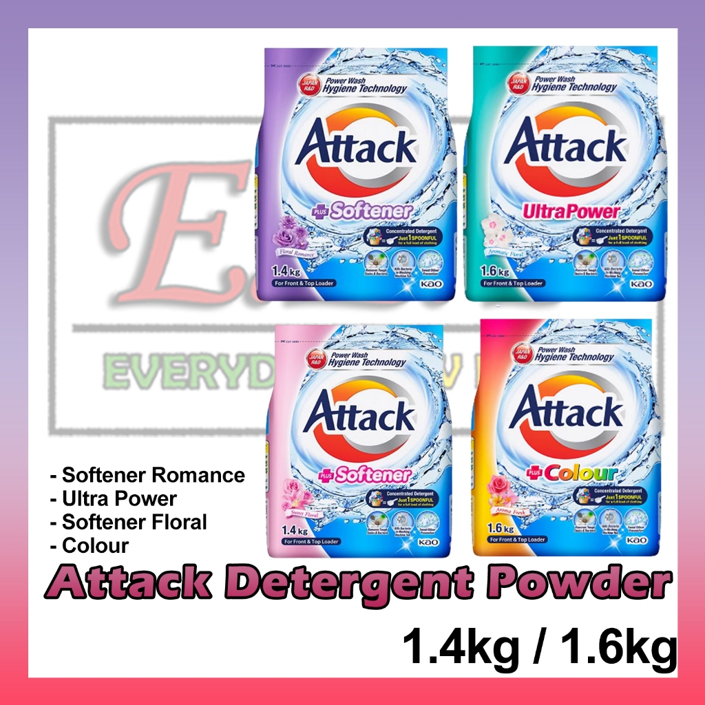 📣Daily Sales📣Attack Detergent Powder 1.4KG- 1.6KG | Shopee Malaysia