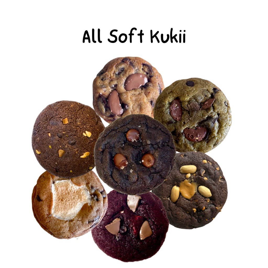 All Soft Kukii Combo | Classic Chocolate Chip Smores Red Velvet Cheese ...