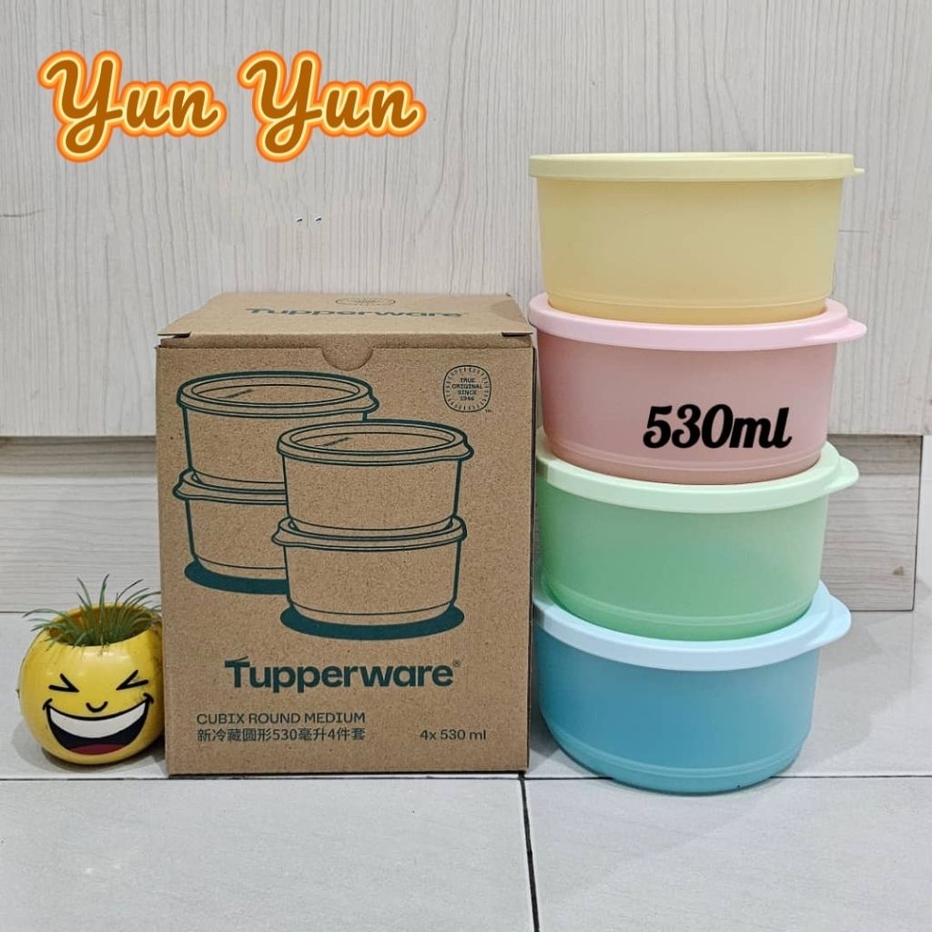 🔥HOT ITEMS🔥Tupperware Summer Fresh Round Set (4 PCS) 530ml + Box ...