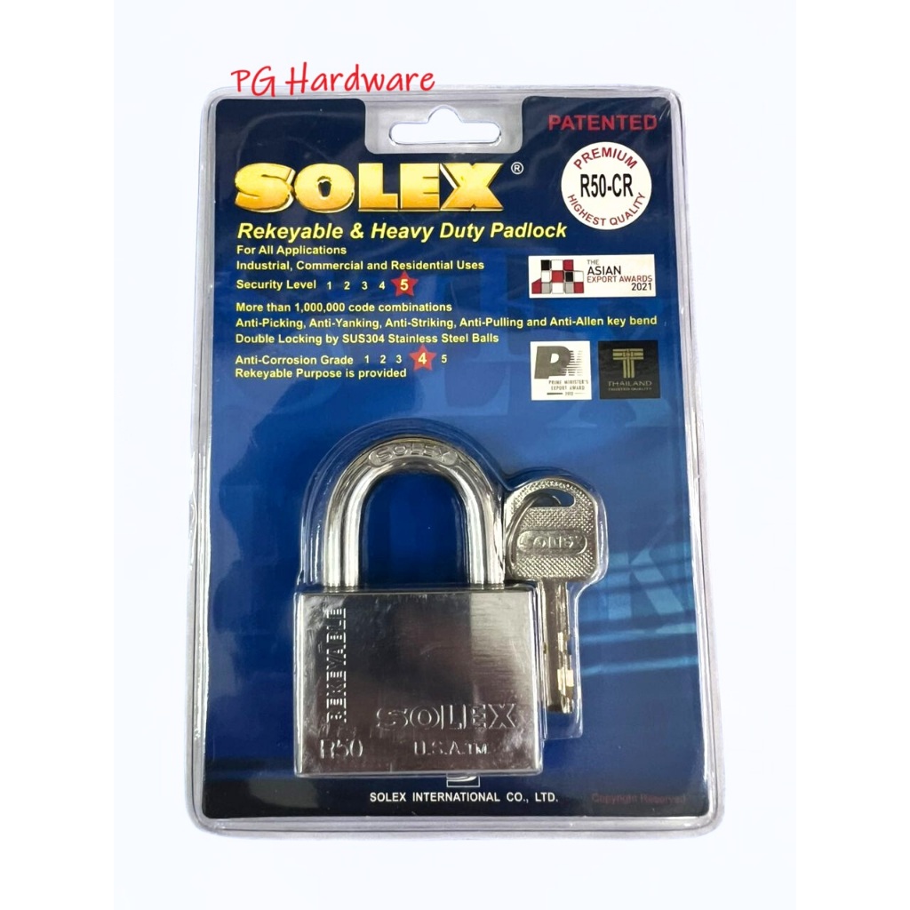 SOLEX Heavy Duty Pad Lock ( Genuine ) | Shopee Malaysia
