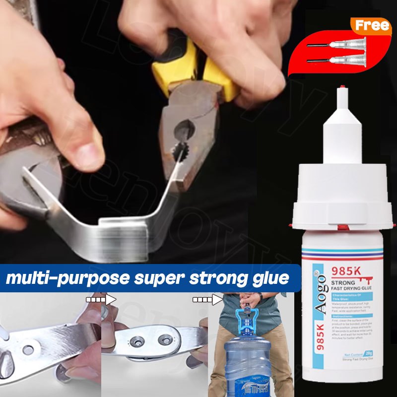 Metal Glue Super Heavy Duty Gam Besi Paling Kuat Adhesive Oily Glue ...