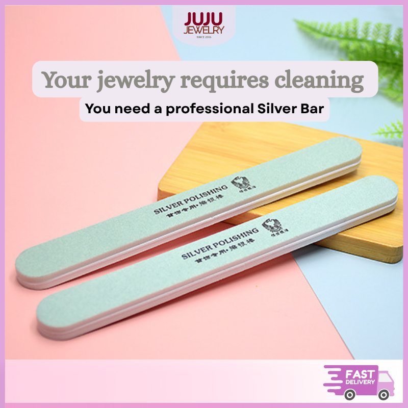 JuJu Silver Polishing Stick Dual-Sided Cleaner Silver Polishing Stick ...