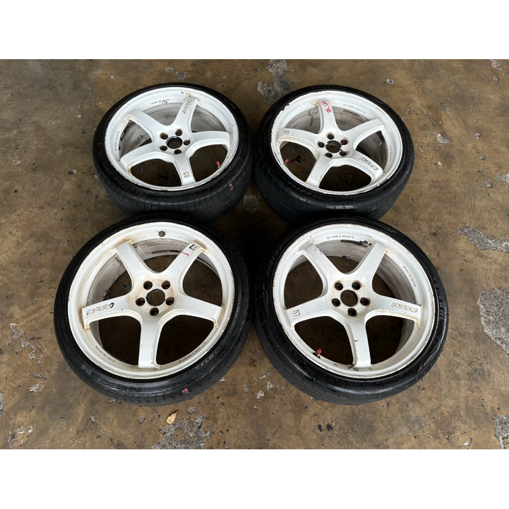 ORIGINAL RAYS - Gram Lights GL-57CR JDM Sport Rim 19” 8.5jj 5X100 ET45 ...