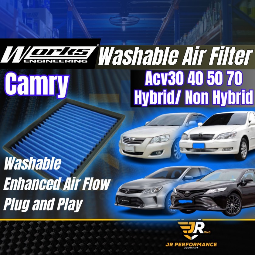 Works Engineering Air Filter Camry ACV40 ACV50 Penapis Udara Car Intake ...