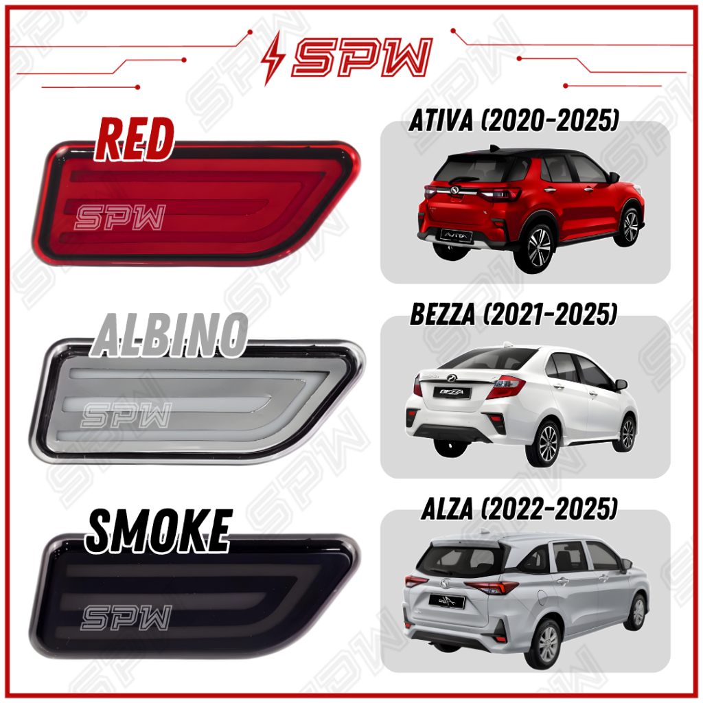 Perodua Alza 2022 / Bezza 2020 / Ativa Rear Bumper LED Reflector ...