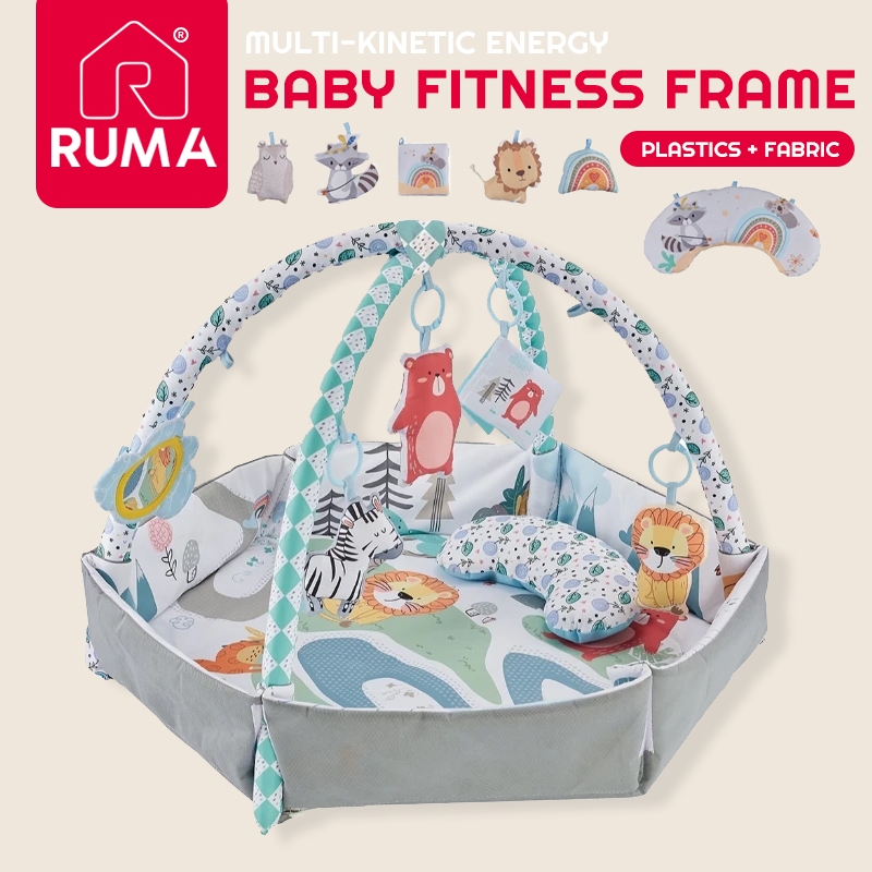 Newborn Baby Multi Kinetic Fitness Frame Crawling Mat Early Education ...