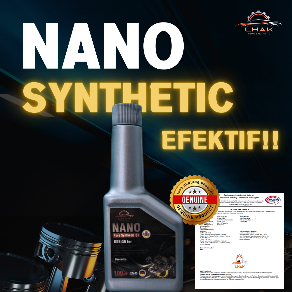 LHAK Pure Nano Additive 100ml Upgrade Engine Performance+Save ...