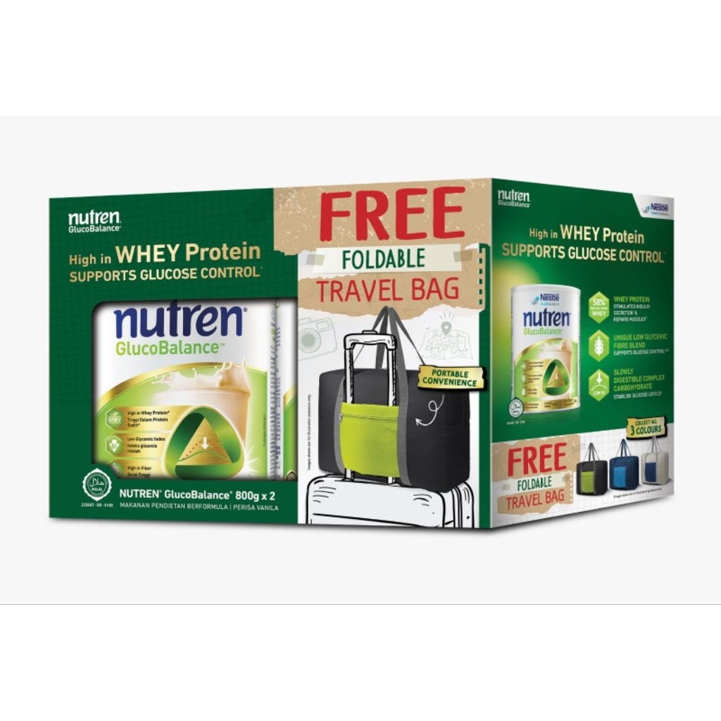 NUTREN GlucoBalance (DIABETIC) 800G/tin VANILA Exp 12／2026 | Shopee ...
