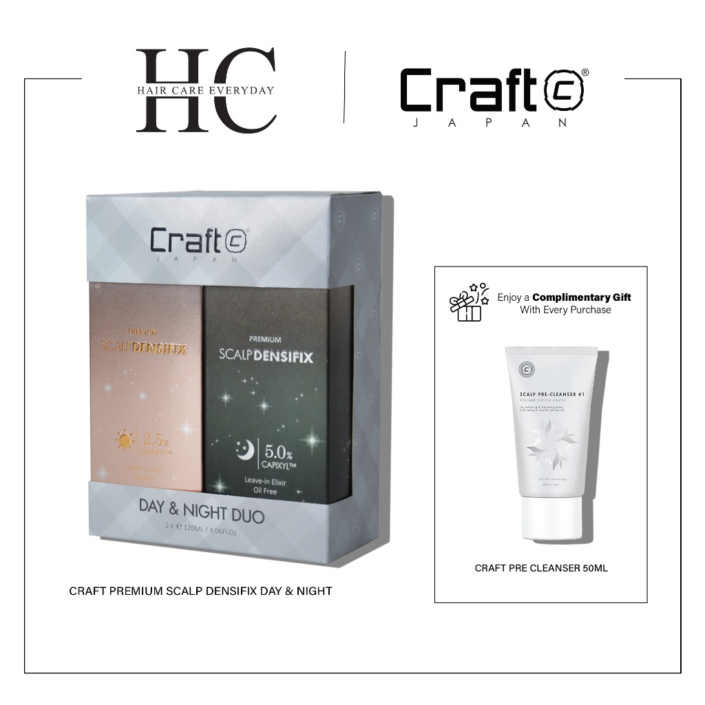 CRAFT PREMIUM SCALP DENSIFIX HAIR TONIC ( Day & Night Duo Set ...