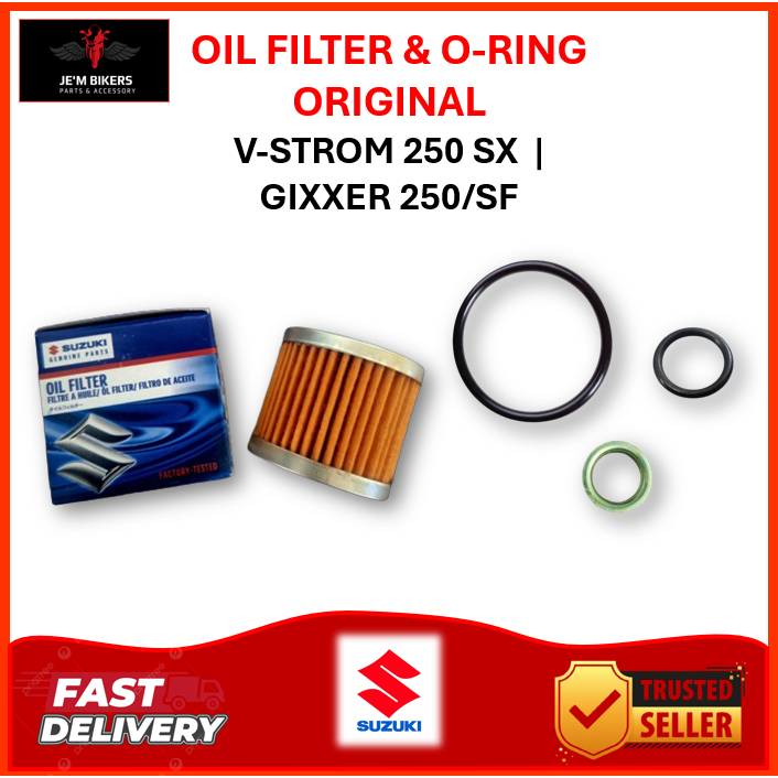 OIL FILTER & O-RING SET ORIGINAL V-STROM 250 SX | GIXXER 250/SF ...