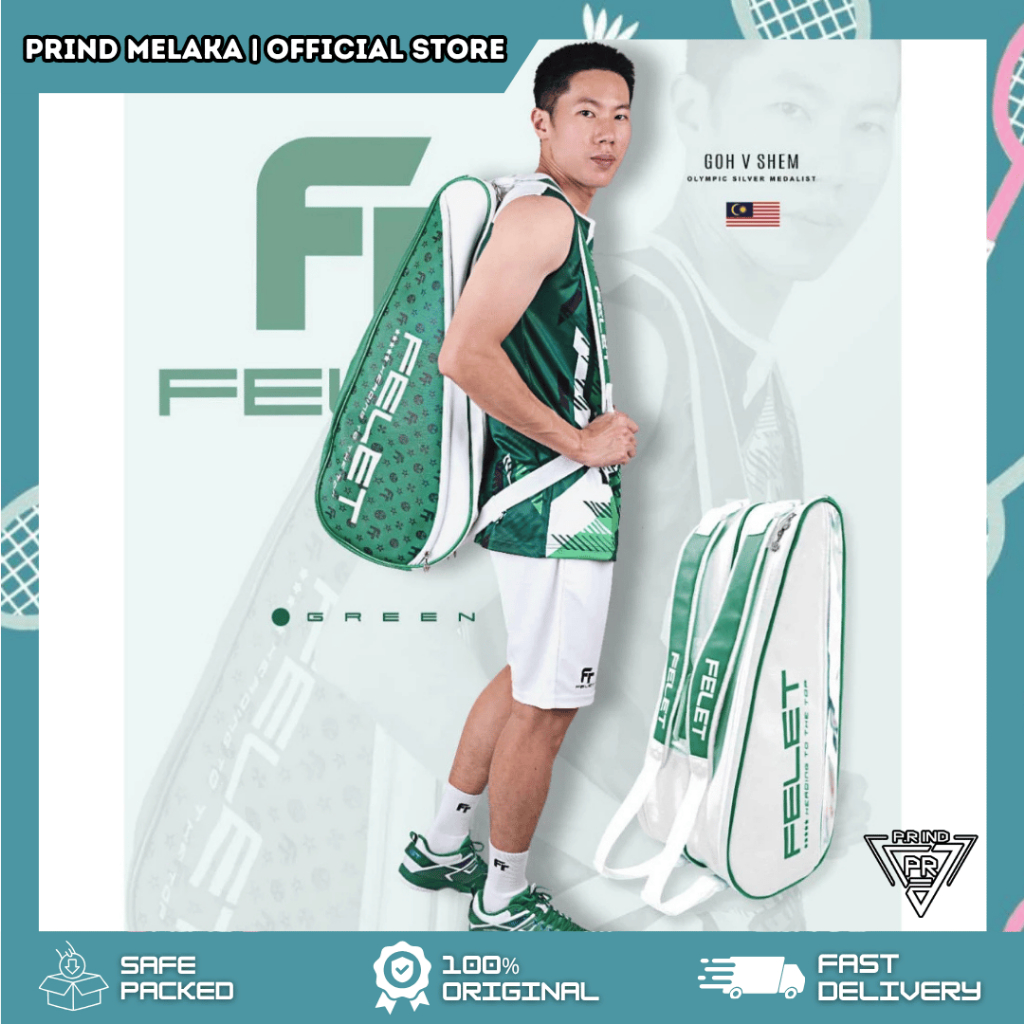 FELET FLEET MONOGRAM TOURNAMENT THERMAL BAG (100% Original) RACKET BAG ...