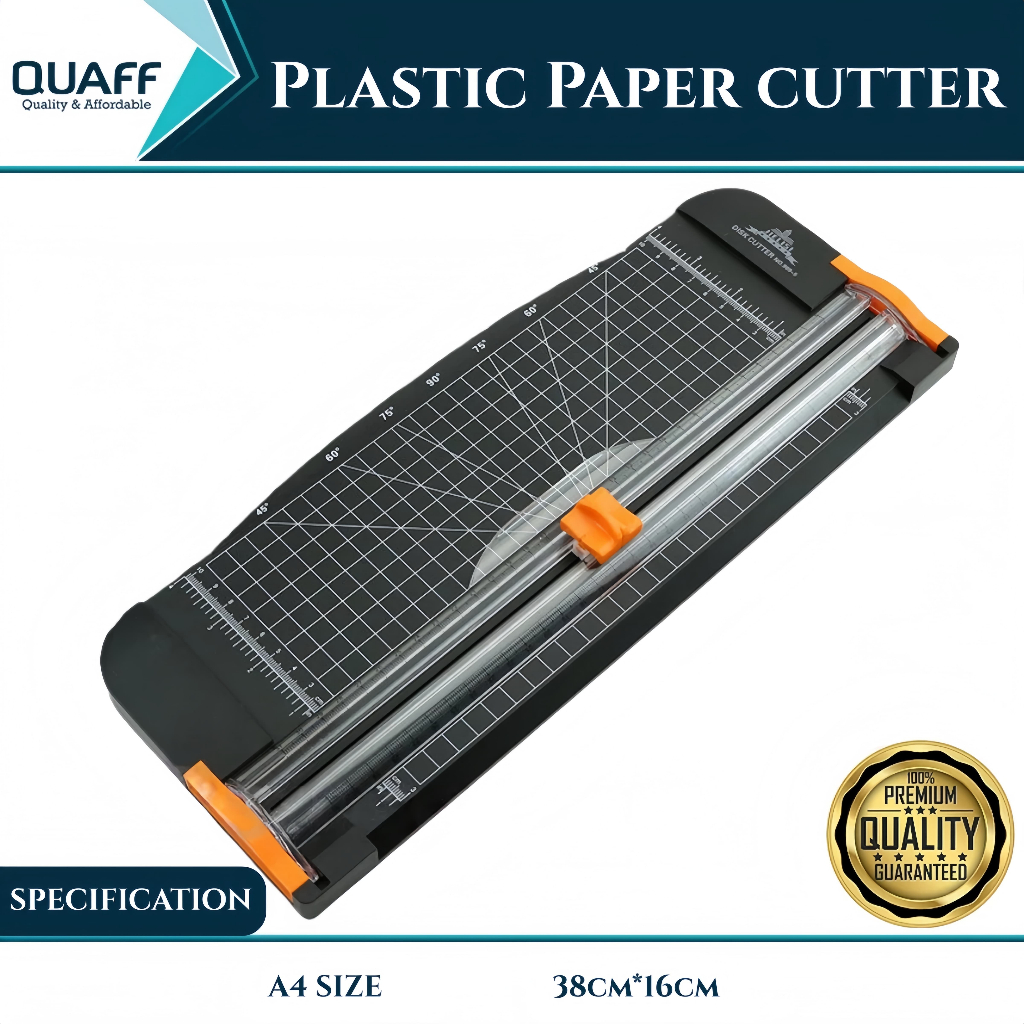 A4 Paper Cutter - QUAFF Sliding Paper Trimmer (Plastic Based) Home ...