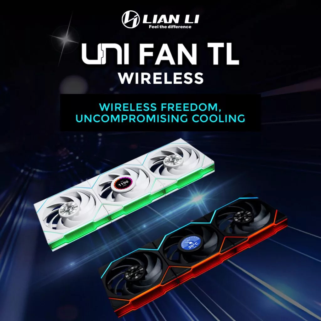 LIAN LI UNI FAN TL WIRELESS Series Daisy Chain ARGB Fan With Wireless ...