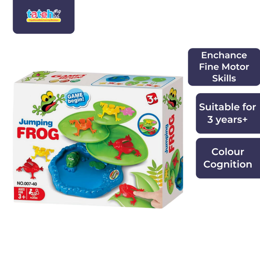 Jumping Frog Game with Lotus Leaves – Fun Educational Toy for Kids 3 ...