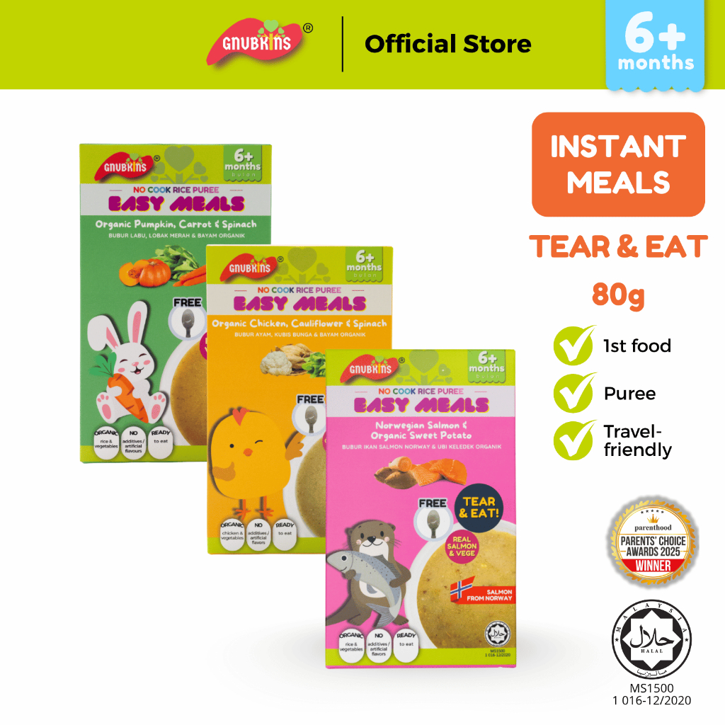 Gnubkins Easy Meals (6-12 months) | Gnubkins Bubur Segera (6-12 bulan ...