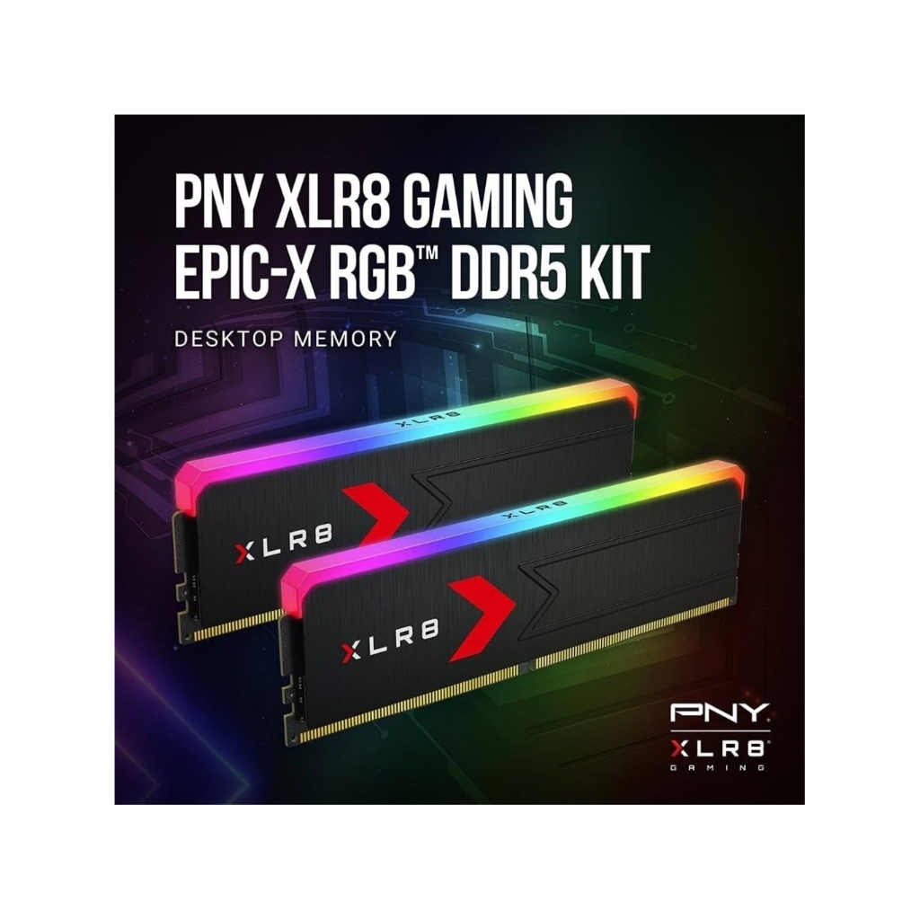 PNY 32GB XLR8 Gaming DDR5 6000Mhz Dual Channel Kit Desktop | Shopee ...