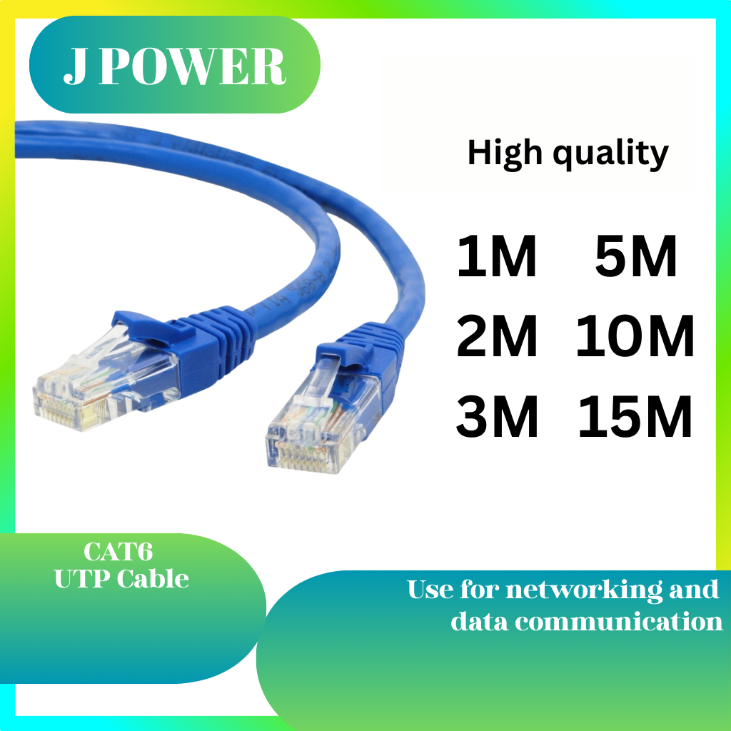 CAT6 Patch Cord UTP Cable 1M 2M 3M 5M 10M 15M | Shopee Malaysia