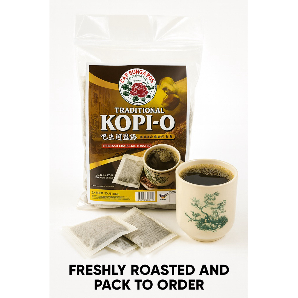 Cap Bunga Ros Traditional Kopi-O (/咖啡乌袋/(10g x 50pcs) – Liberica ...