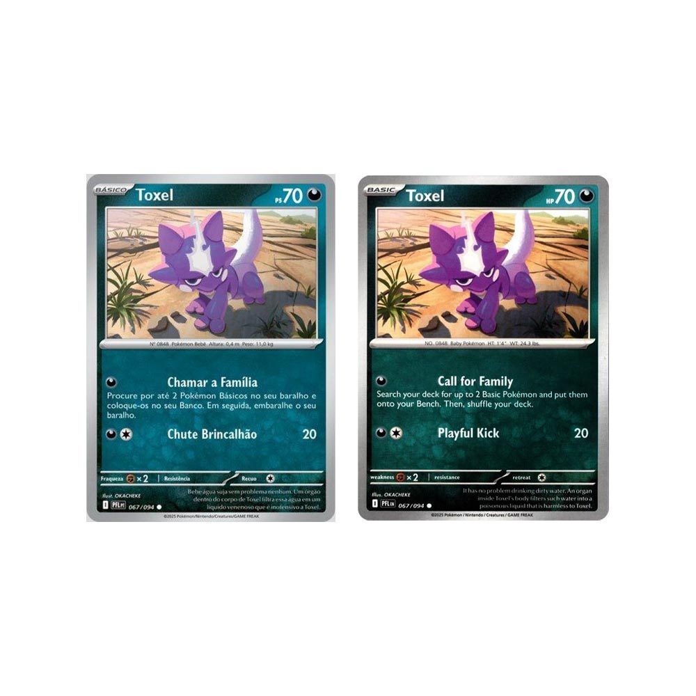 Pokemon Trading Card Game TCG: Toxel 067/094 - Uncommon & Reverse holo ...