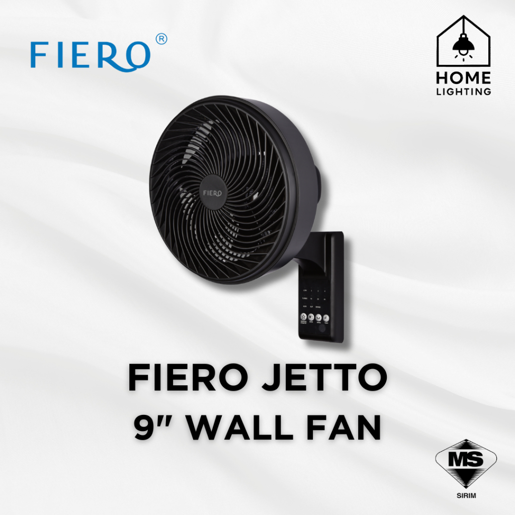 DEKA Fiero Jetto Wall Fan WF-A10RC Kipas Dinding 9" SIRIM Swing Copper ...