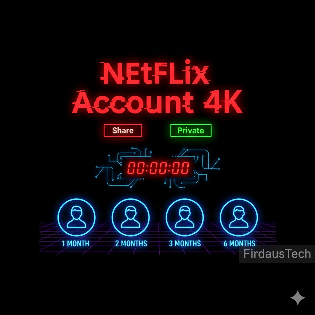 Netflix Account (Shared/Private) Profile with Full Warranty - 4K Ultra ...