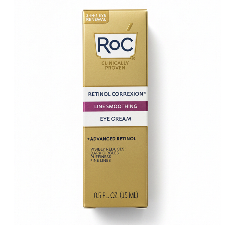 RoC Retinol Correxion Line Smoothing Eye Cream Anti-Aging Treatment ...