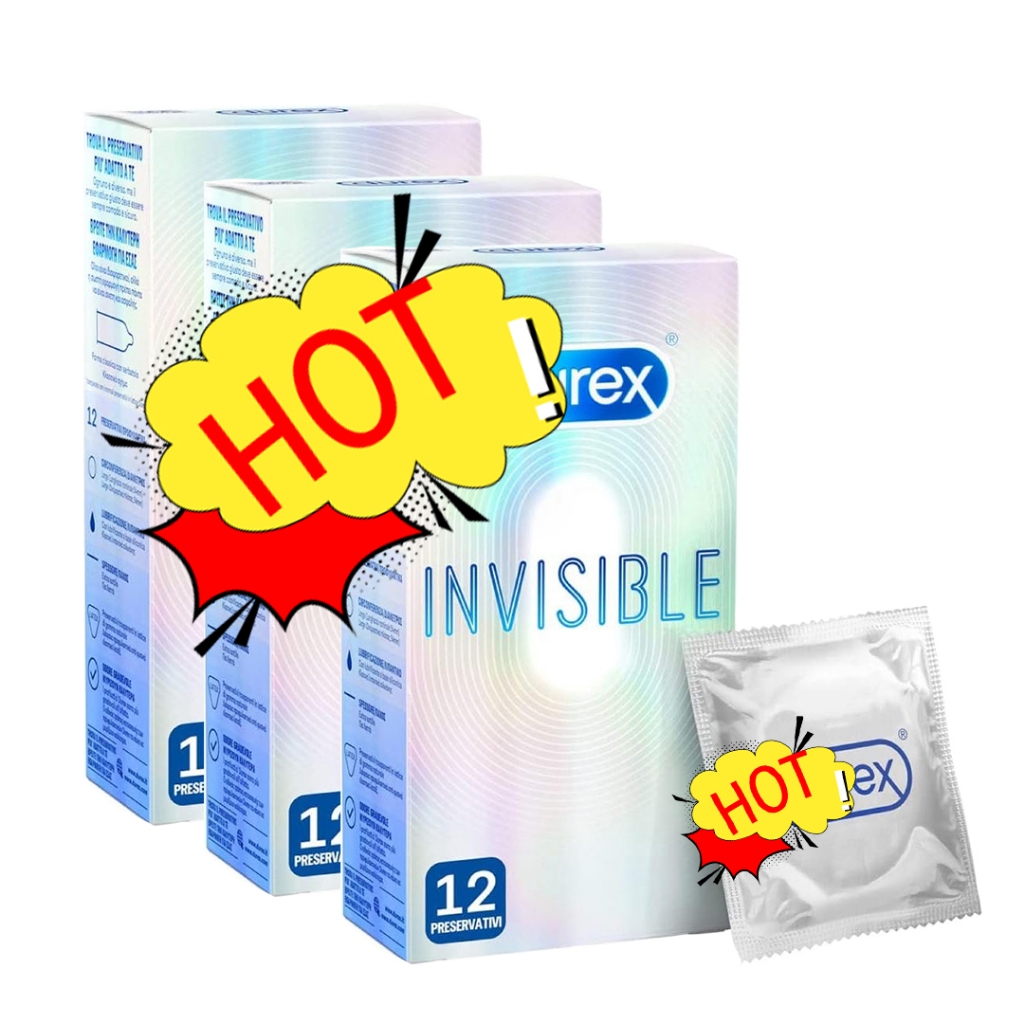 Durex Invisible Condoms 30s Extra Thin Extra Sensitive Lubricated ...