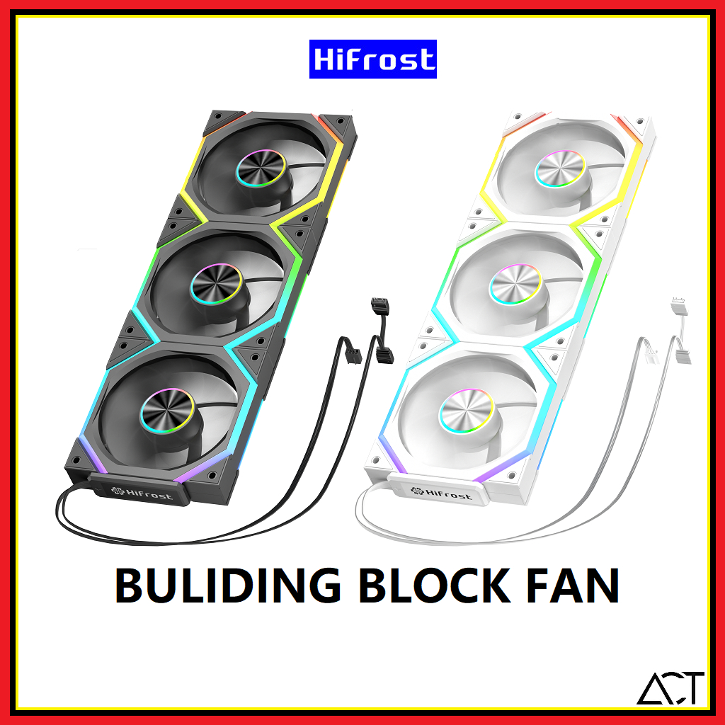 Hifrost Galaxy V2 ARGB 3Pin PWM 12cm Fan Splicing / Building Block Fan ...