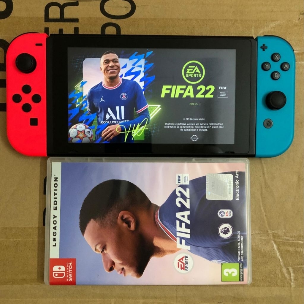 Used Nintendo Switch V1 Free 1 Original game FIFA 22 | Like New Without ...