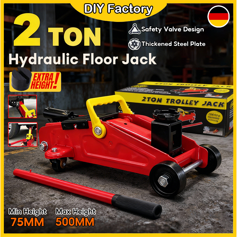 Heavy Duty 3 Ton Floor Jack Hydraulic Floor Jek Kereta Jet Car Vehicle ...