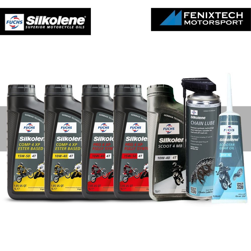 FUCHS SILKOLENE Engine Oil Fully Semi Synthetic 10W-40 15W-50 Motor Oil ...