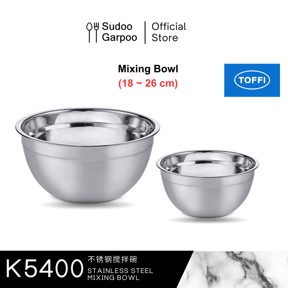 TOFFI - K5400 Mangkuk Adunan Salad Keluli Tahan Karat Stainless Steel ...