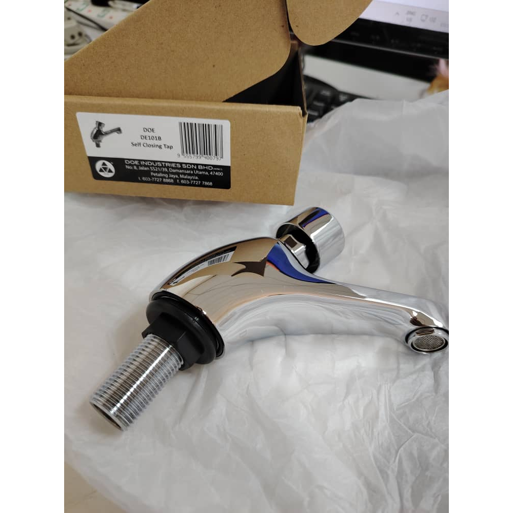 DOE DE101B DELAYED ACTION BASIN TAP MAGNECTIC SOFT TOUCH WITH DOE LOGO ...