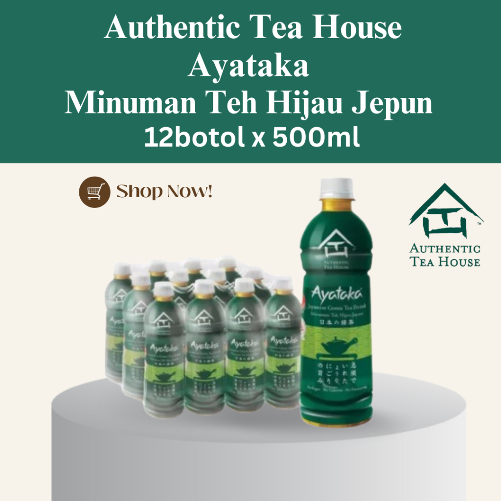 AUTHENTIC TEA HOUSE Ayataka Green Tea PET 12 x 500ml | Shopee Malaysia