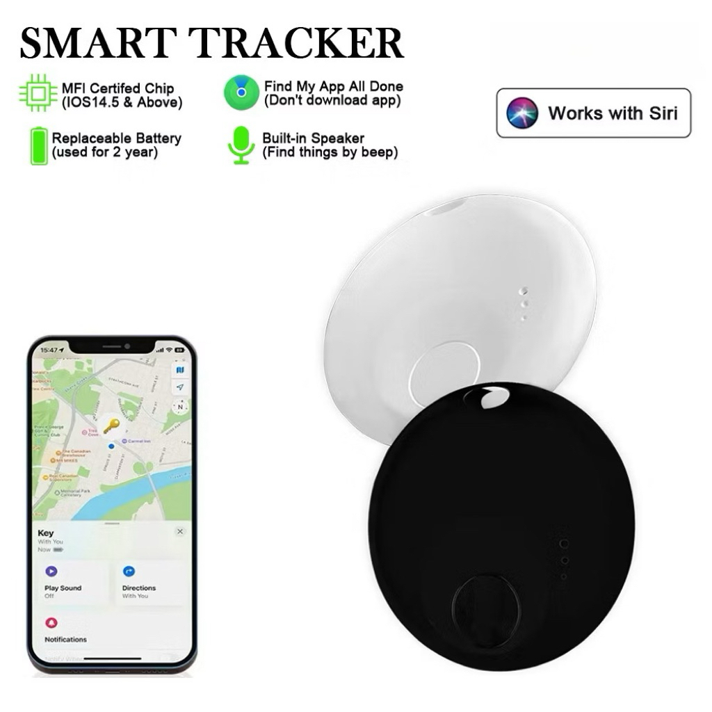 Smart GPS Tracker Mini Tag for iOS Find My Anti-lost Reminder Device ...