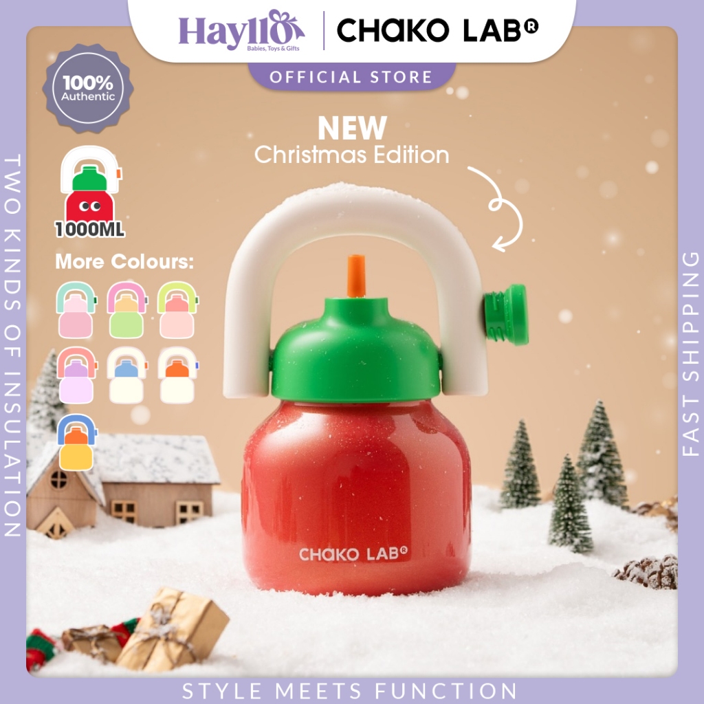 Chako Lab Lin Lin Bottle (Thermos) Stainless Steel | 1000ml | Shopee ...