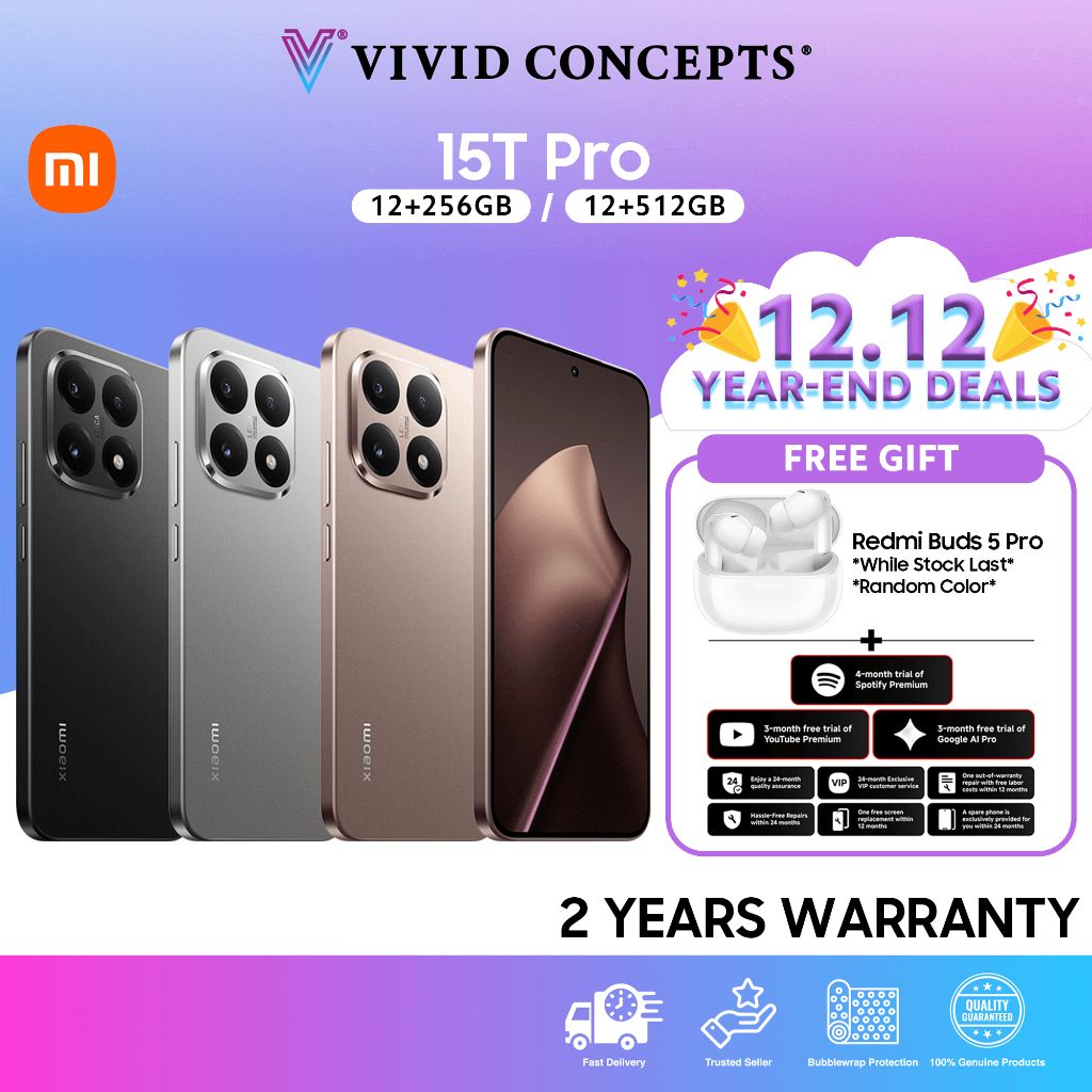[PROMO] Xiaomi 15T 5G | Xiaomi 15T Pro 5G (12+256GB) / (12+512GB) - Set ...