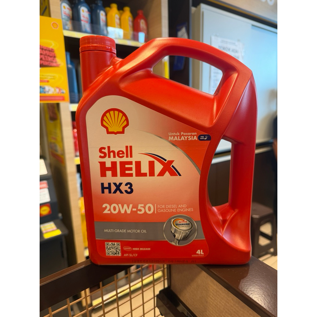 [ORIGINAL ] SHELL HELIX HX3 20W-50 4L ORIGINAL PRODUCTS MINERAL BASED ...
