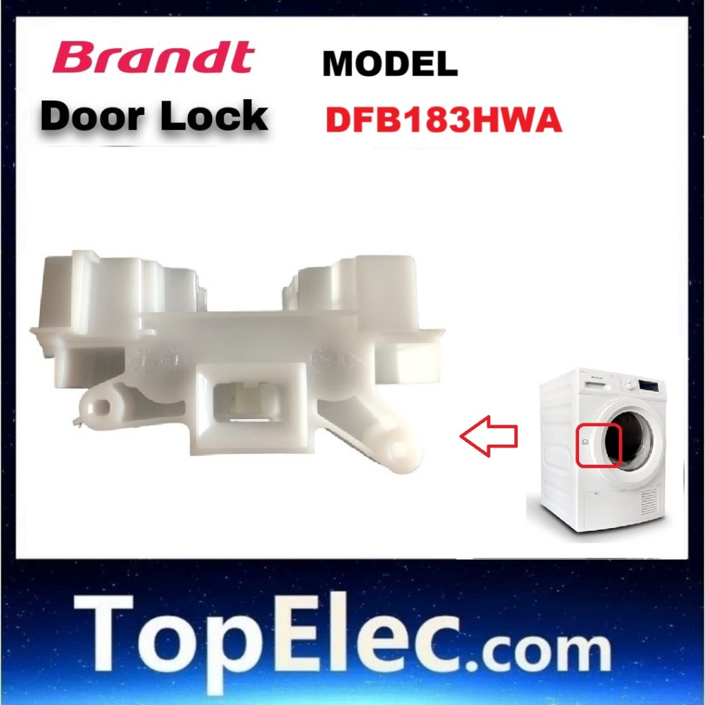 BRANDT DRYER DFB183HWA DRYER DOOR LOCK DFB183HWA DRYER LOCK ACCESSORY ...