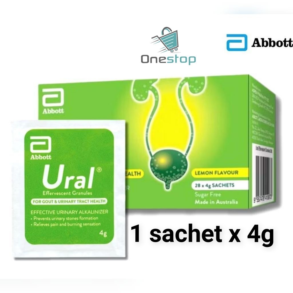 ABBOTT Ural Effervescent Granules 4g X 1 Sachet (untuk kencing kotor ...