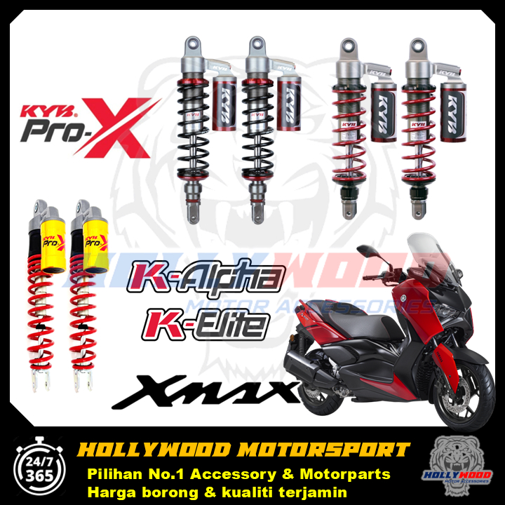 KYB ABSORBER YAMAHA XMAX250 HEAVY DUTY PRO-X K-ALPHA K-ELITE 100% ...