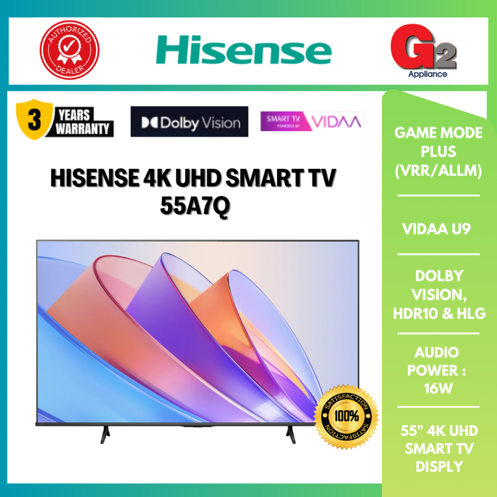HISENSE 55" 4K UHD SMART TV (NEW MODEL) - HISENSE WARRANTY MALAYSIA ...