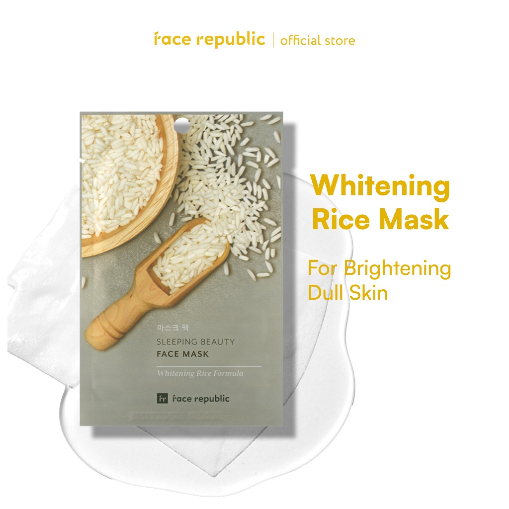 Face Republic Sleeping Beauty Face Mask Whitening Rice Formula (23g ...