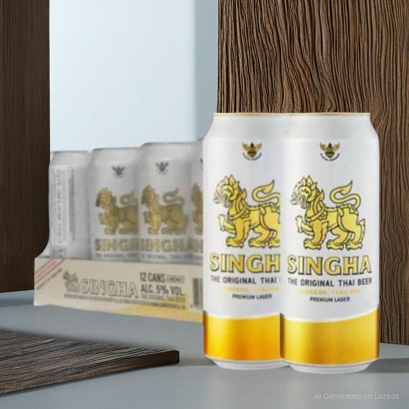 (0002)Singha 490ml 5% 12cans EXPIRY DATE 9-SEPTEMBER-2026 | Shopee Malaysia